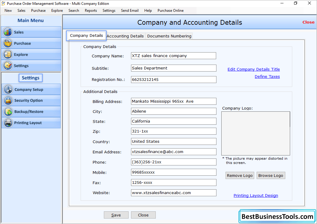 Purchase order processing business billing and invoicing system ...